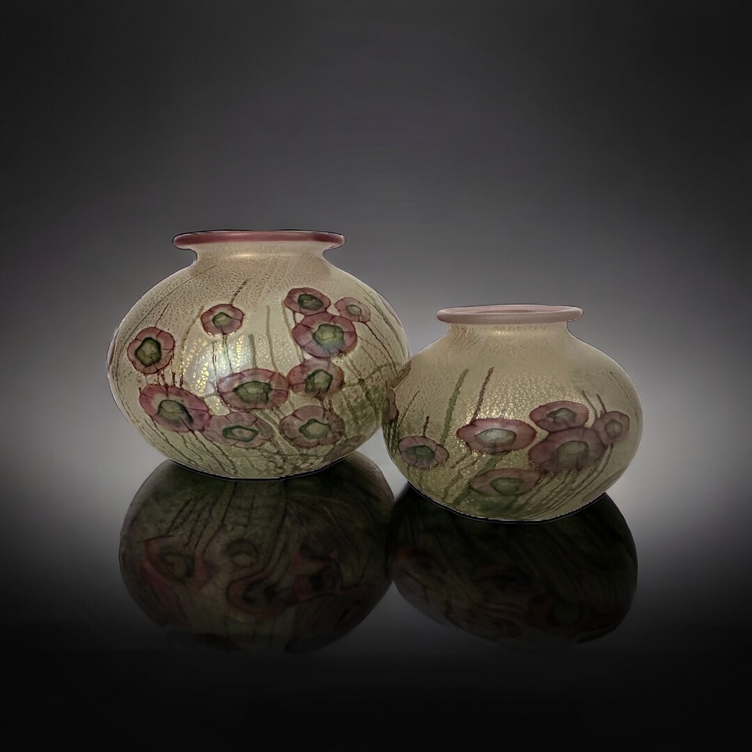 Isle of Wight Studio Glass Timothy Harris Wild Garden/wild Rose Globe ...