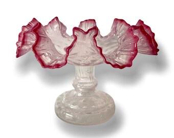 Pink Compote Vase - Etsy