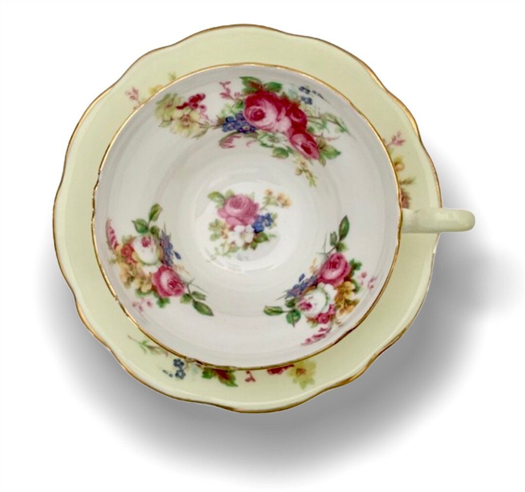 Yellow EB Foley China Tea Cup and Saucer Teacup Set - Etsy