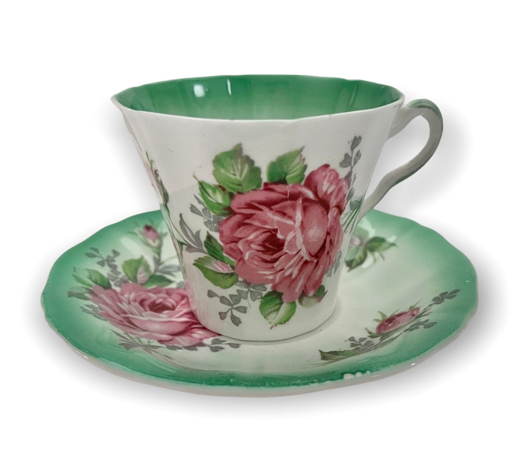 Beautiful Adderley China Tea Cup and Saucer Teacup Set - Etsy