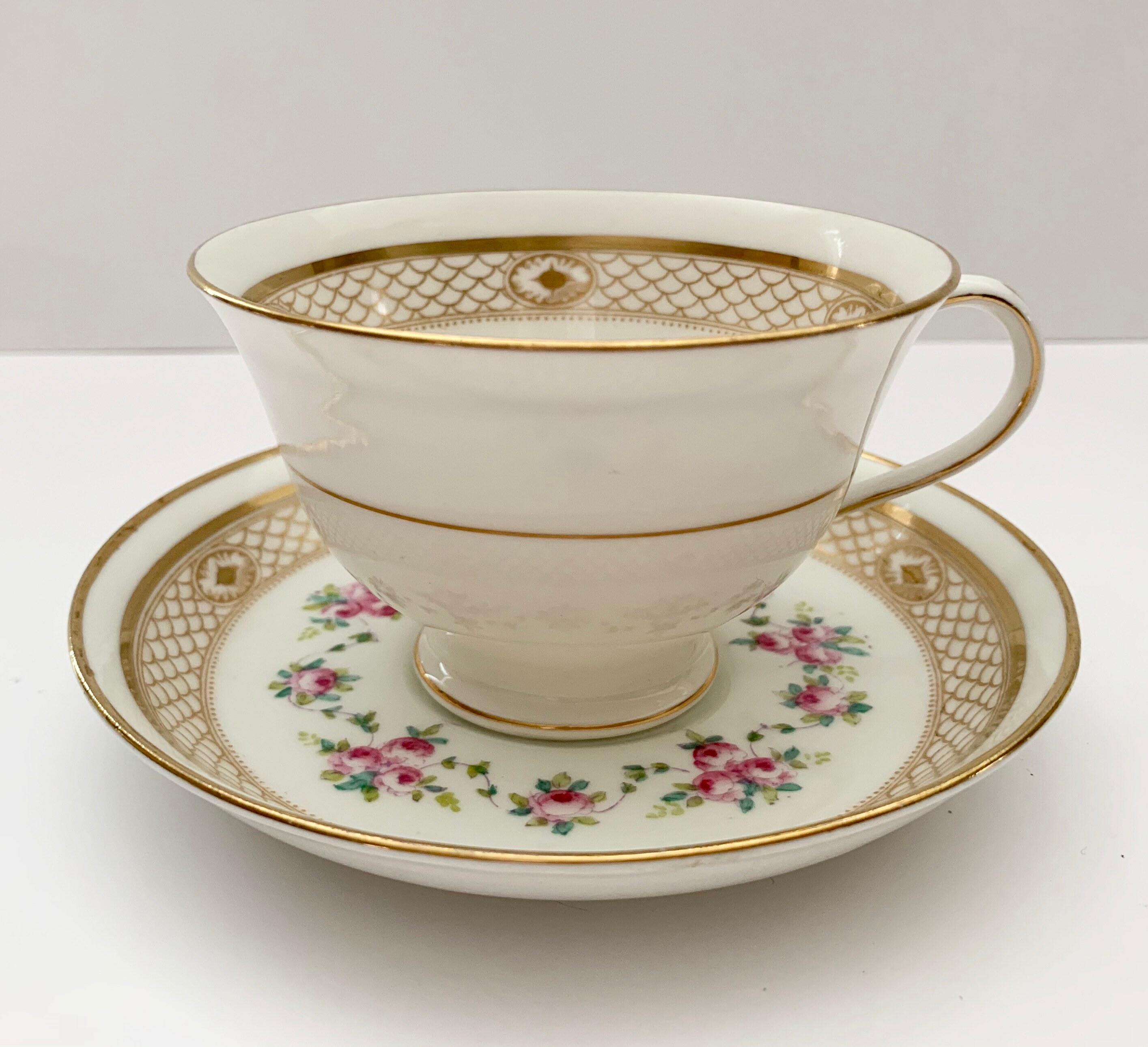 Antique Crown Chelsea China Tea Cup & Saucer - Etsy Canada