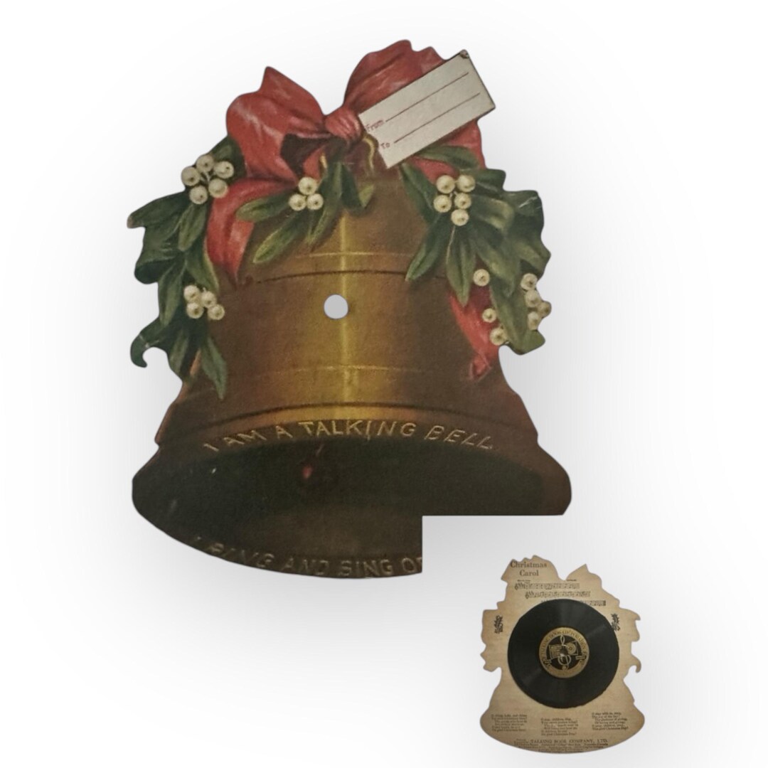 1918 Talking Book Corporation Record Christmas Card “the Talking Bell ...