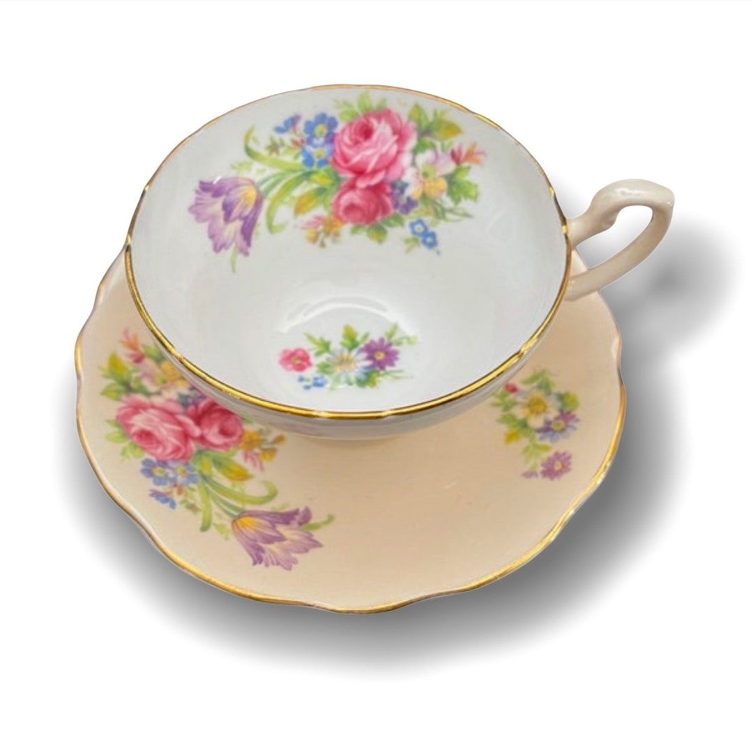 Beautiful EB Foley China Tea Cup and Saucer Teacup Set "foley Tulip" - Etsy