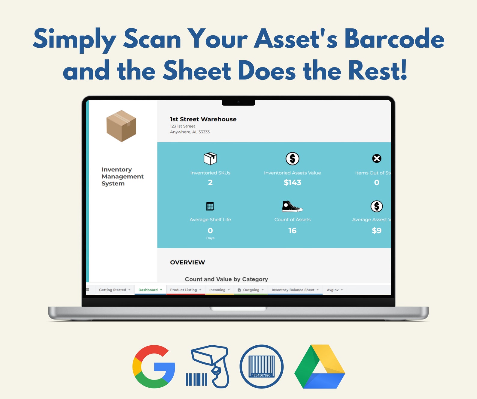 Unique Barcode Scan Inventory Management System - No Typing - Google ...