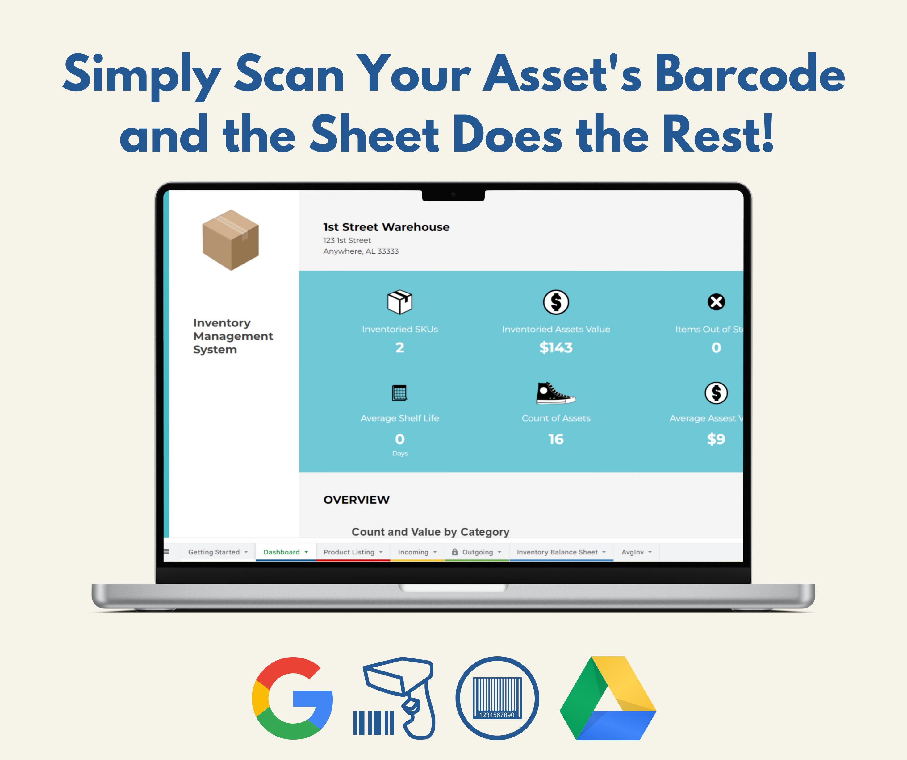 Unique Barcode Scan Inventory Management System - No Typing - Google ...