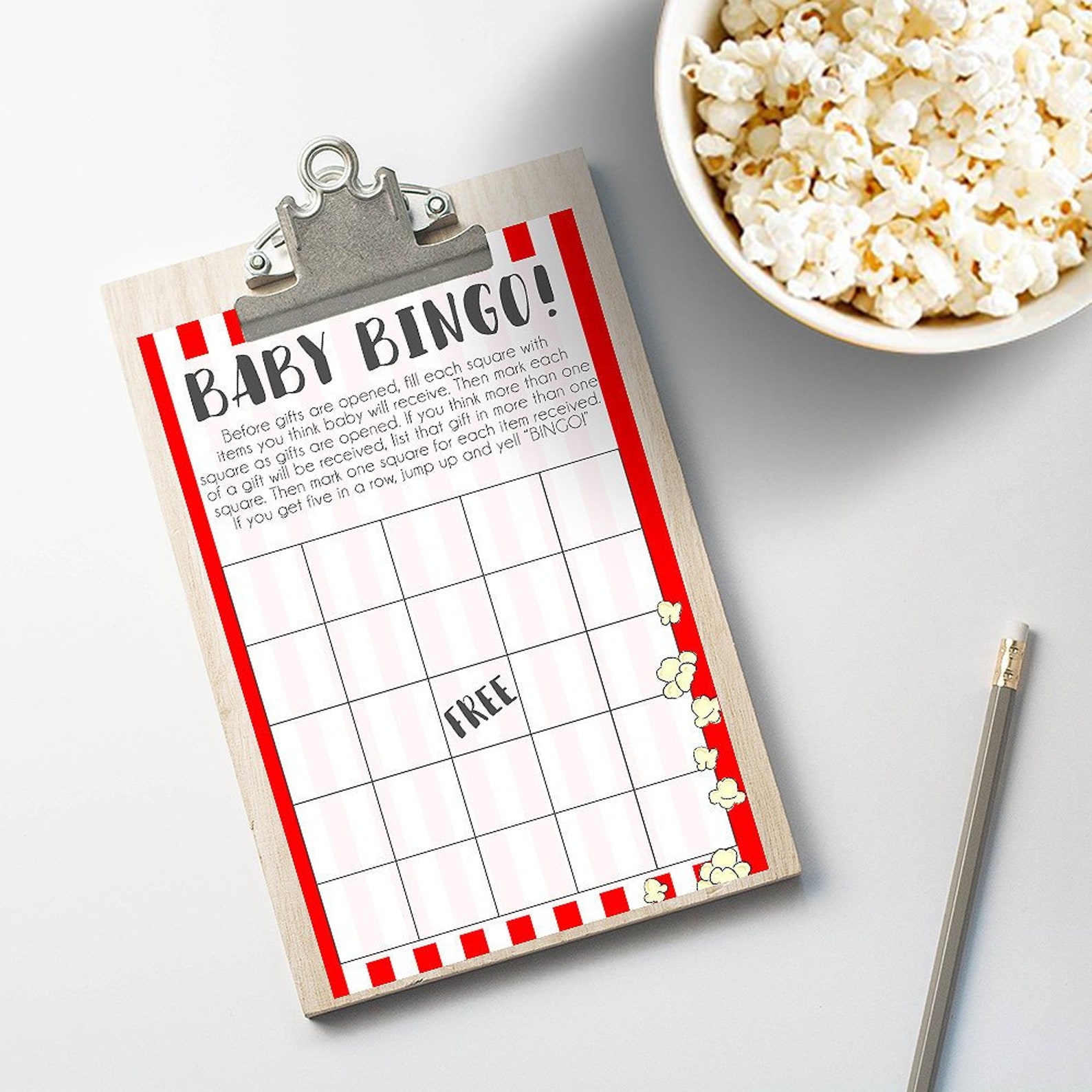 Ready to Pop Popcorn Printable Baby Shower Games Bundle - Etsy