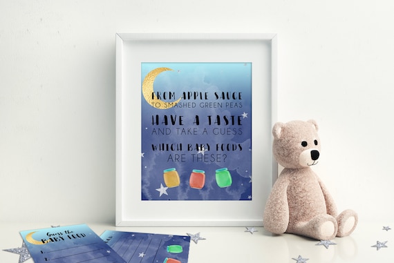 Guess the Baby Food Baby Food Taste Game Printable Baby | Etsy