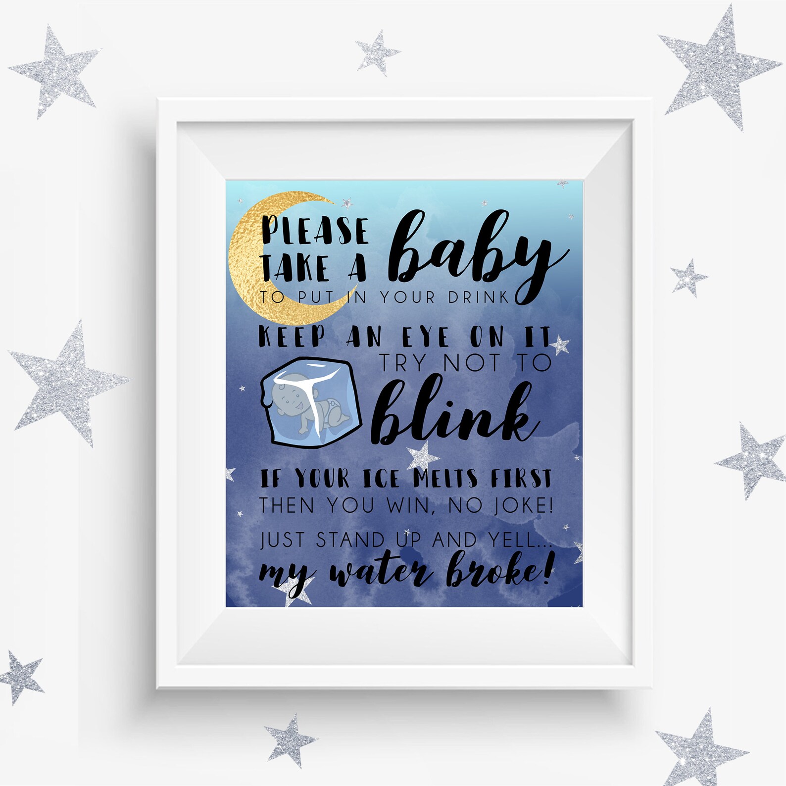 My Water Broke Ice Cube Game Printable Baby Shower Games - Etsy