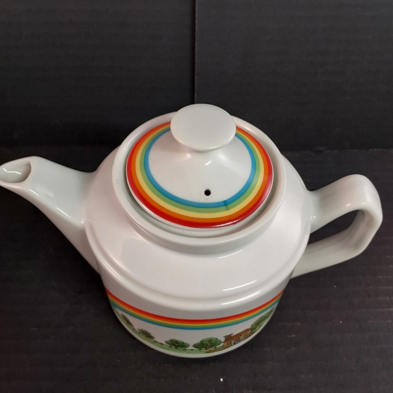 Vintage Enesco Rainbow Tea Set Cottage Teapot 6 Mugs Cup 1978 - Etsy