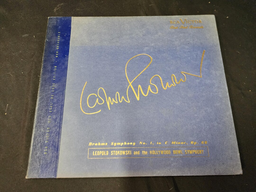 Vintage 5 Record Folio- Leopold Stokowski & Symphony RCA Victor Red ...
