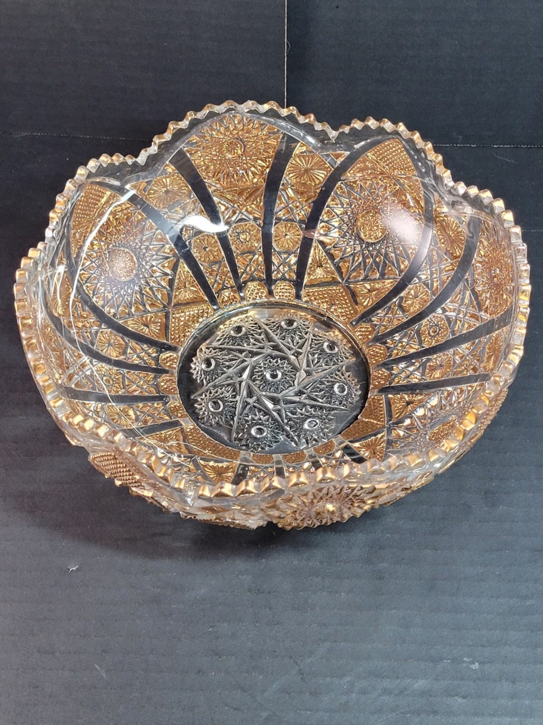 Vintage Imperial Glass Company "daisy & Buttons" Pattern Mid Century ...