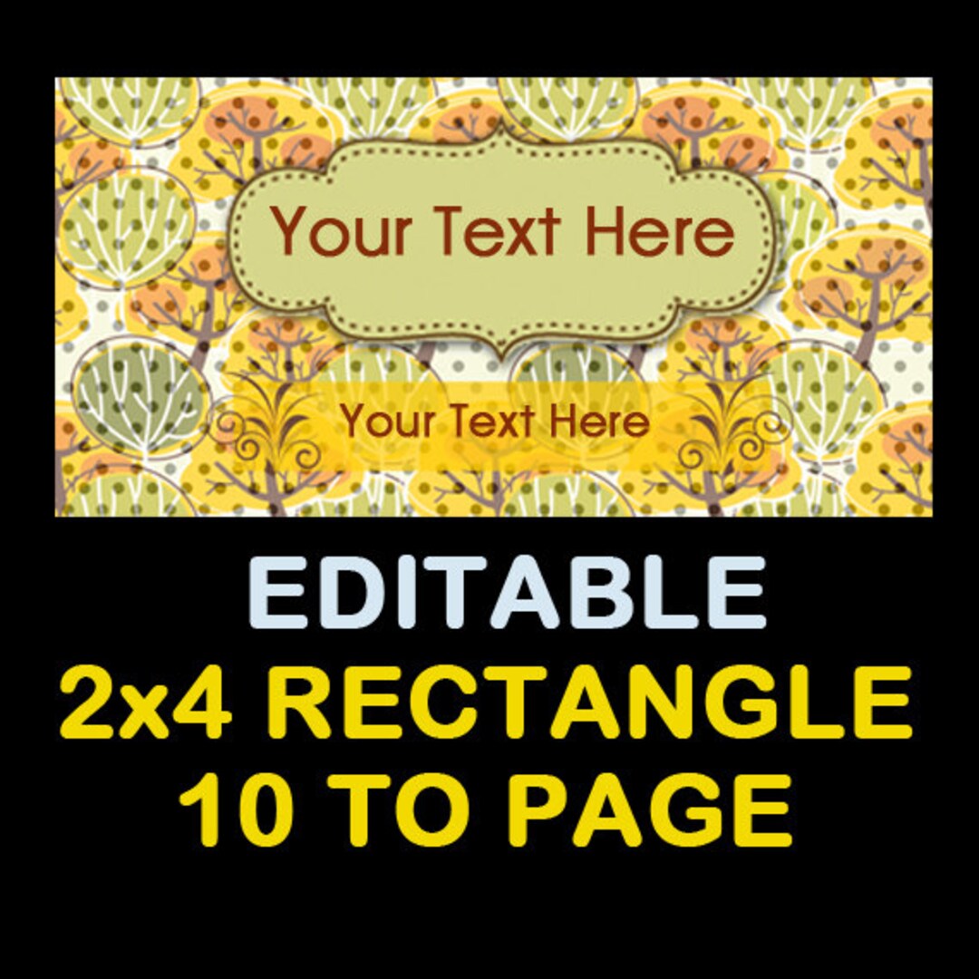 HARVEST HEALTHY Rectangle EDITABLE 2"x4" Sticker/soap Labels Lotion ...