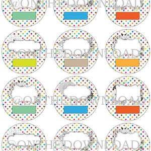 Polka Dot ROUND EDITABLE LABEL Instant Download/soap Labels/lotion ...