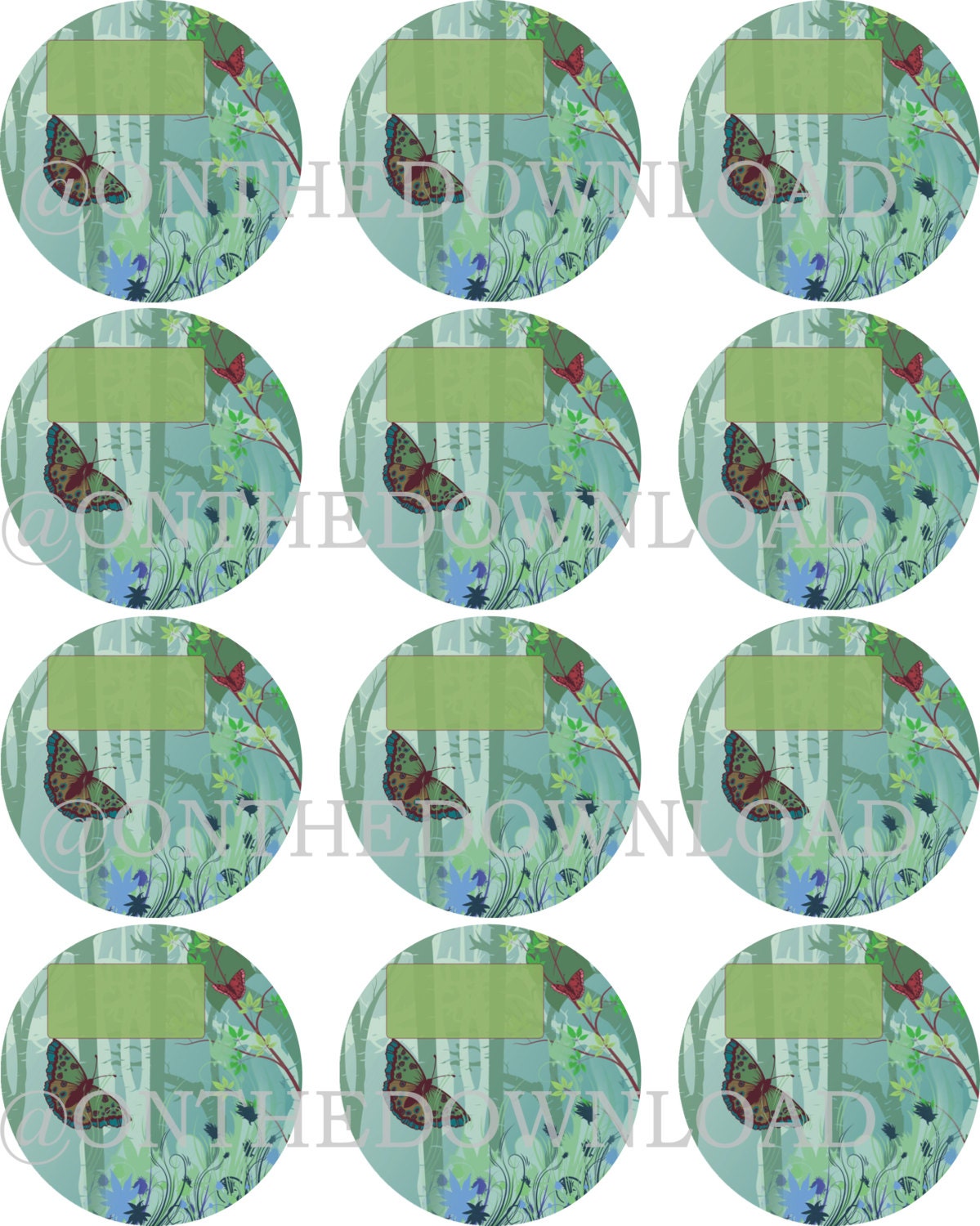 Fresh Looking EDITABLE ROUND STICKER Instant Download-soap Labels ...