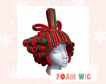 3 Foam Party Hats Wig Christmas Cosplay Wigs Drag Queen Wig Party ...