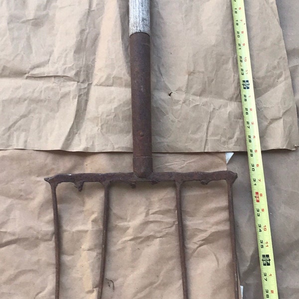 Antique Hay Fork - Etsy
