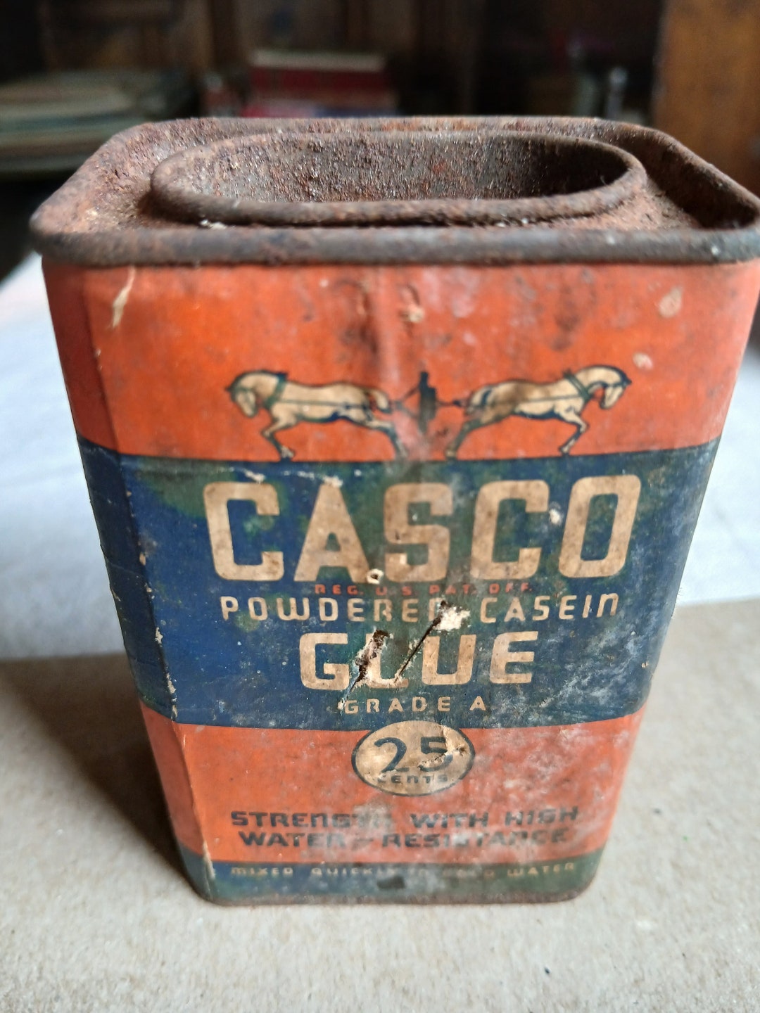 Casco Powdered Casein Glue, 1950's. Powdered Glue in Container to Be ...