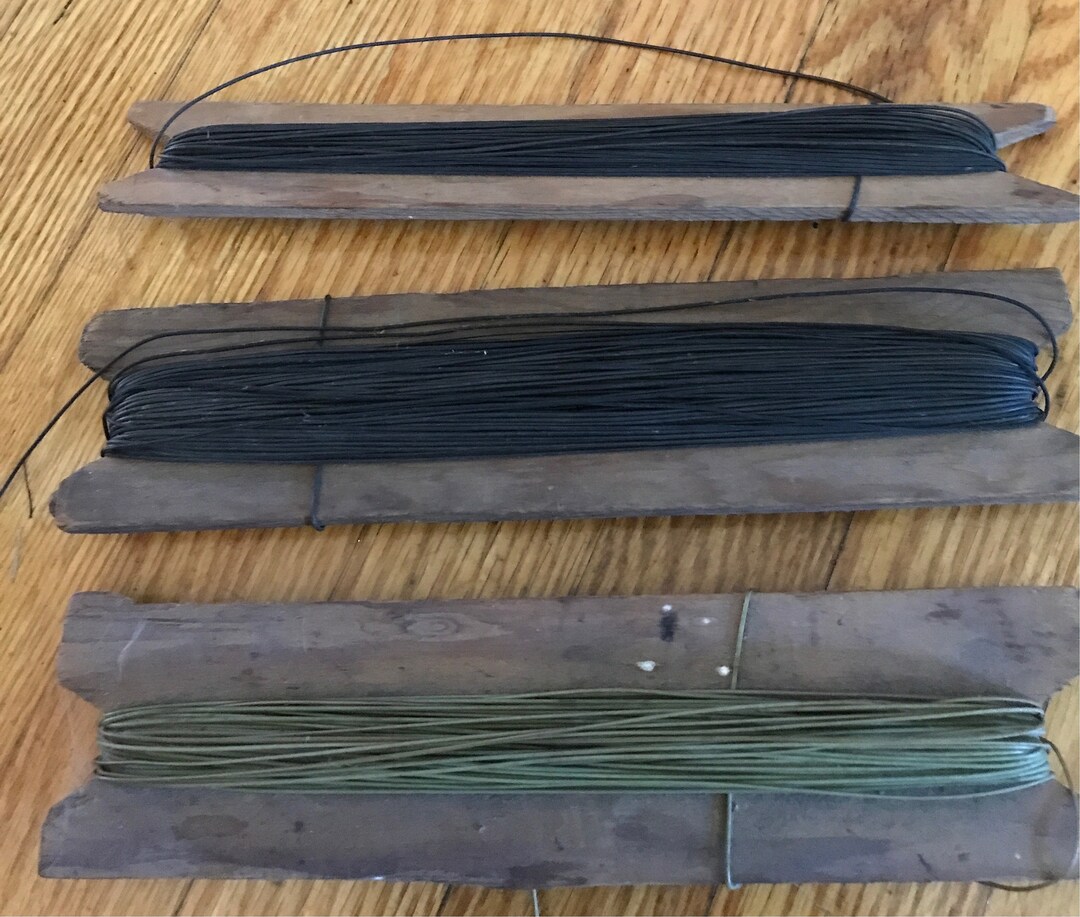 Vintage Fishing Hand Lines on Wood Cradles: 1950s Long Island Fishermen ...