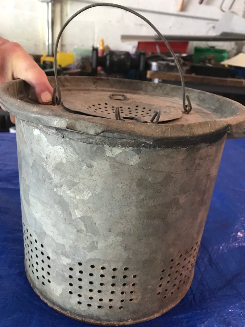 Bucket for Minnows, Used in the Pristine Adirondack Lakes in the 1950’s ...