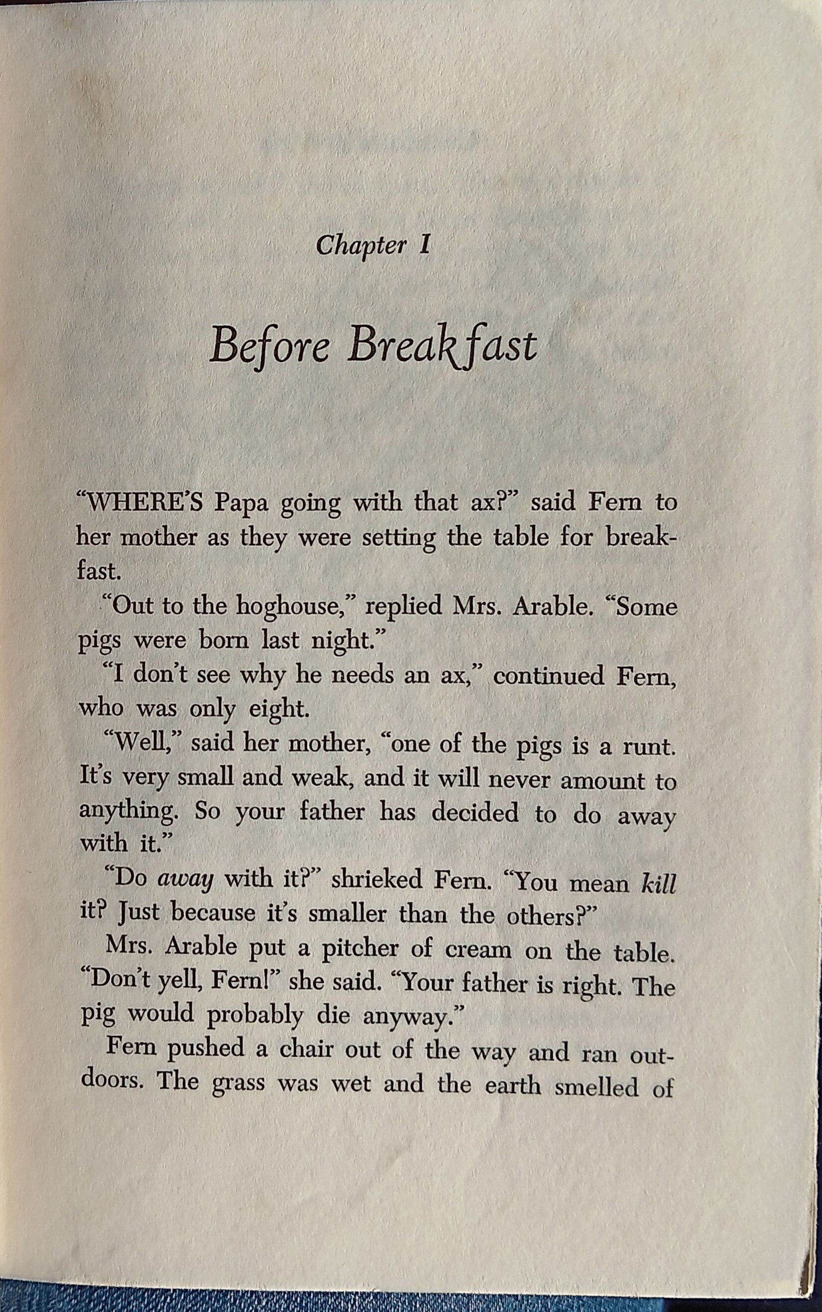 Charlotte's Web by E.b.white. Illustrated. Copyright 1952 by Harper and ...