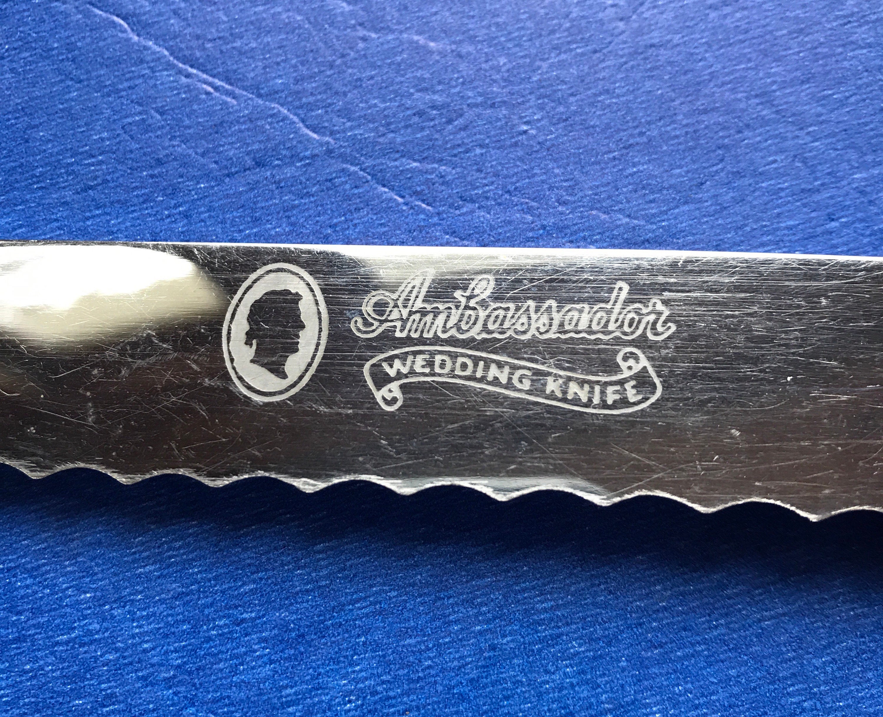 Cake Knife by Ambassador, Stainless Steel With Ivory Bakelite Handle ...
