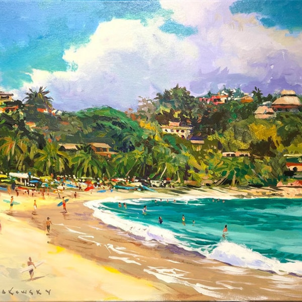 Impressionist Beach - Etsy