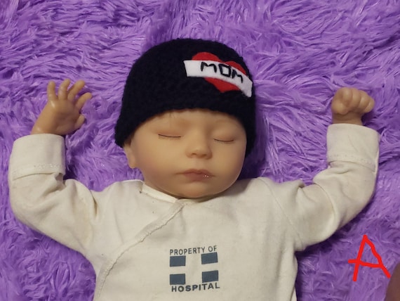 Baby Skull Cap With mom Heart Profit to Benefit - Etsy UK