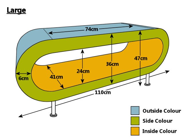 Cream Matt Coffee Table Large Hoop - Etsy