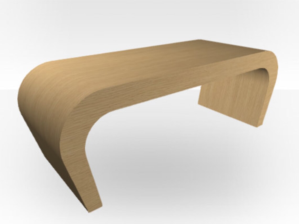 Natural Oak Matt Coffee Table Wedge - Etsy