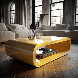 Pippy Oak Matt Coffee Table Large Hoop - Etsy UK