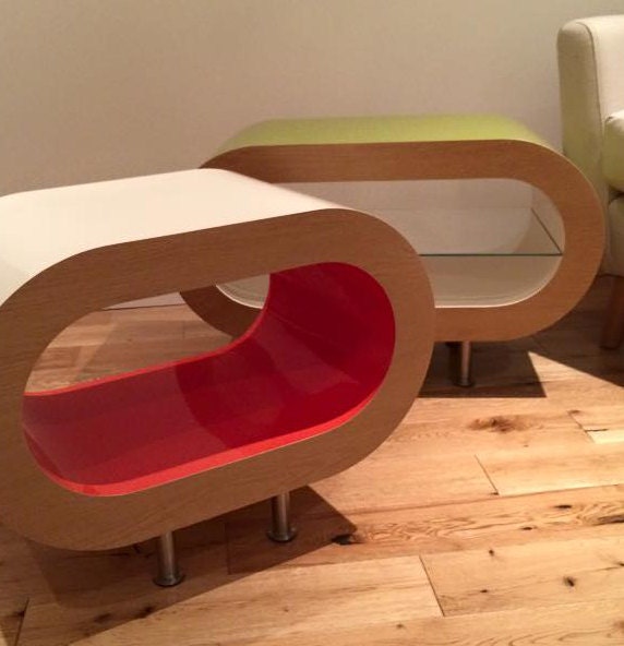 Purple Gloss Lamp Table Small Hoop - Etsy