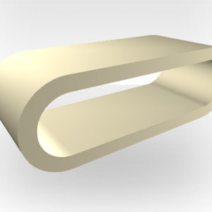 Cream Matt Coffee Table Large Hoop - Etsy