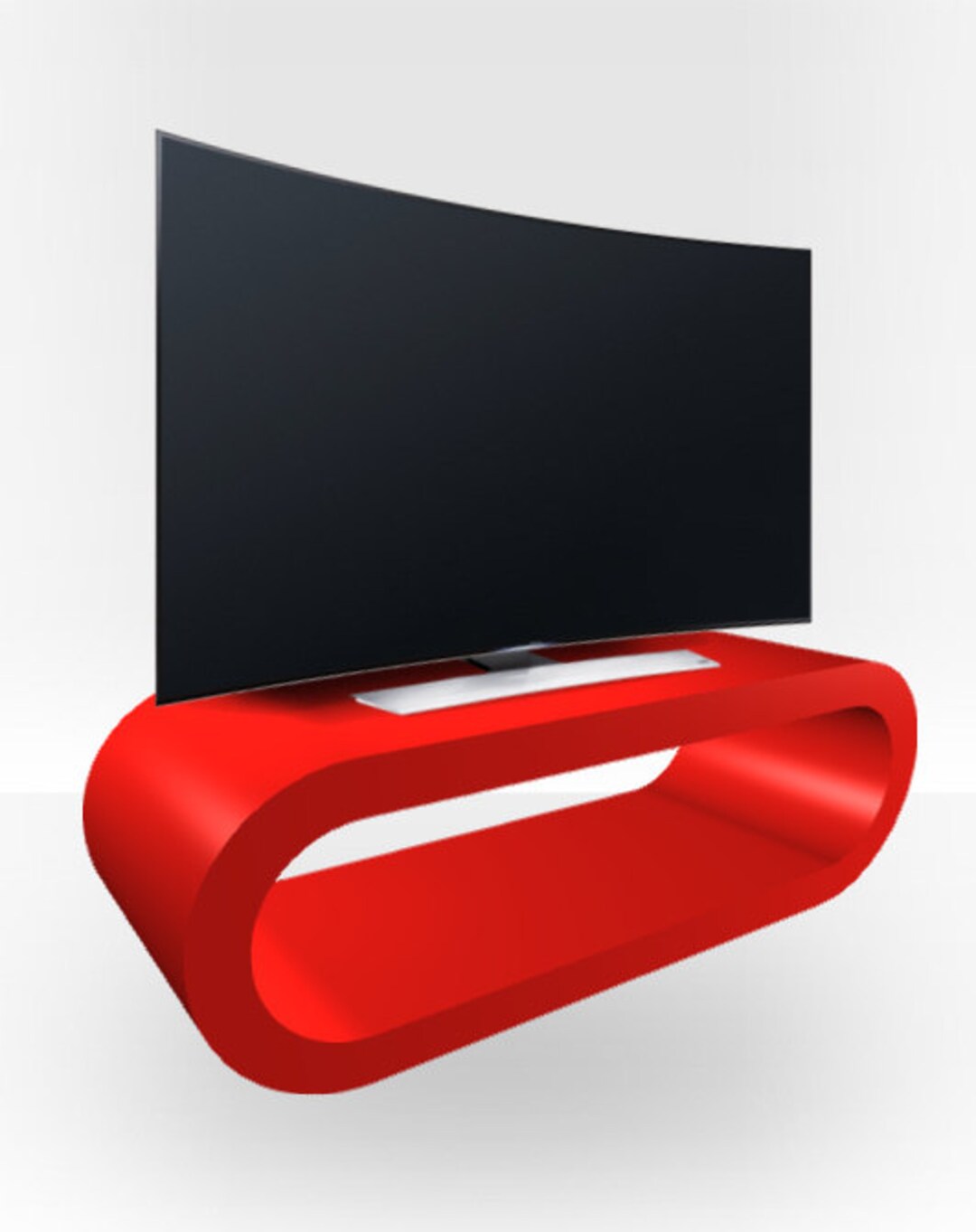 Red Gloss TV Stand Large Hoop - Etsy