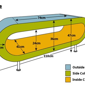 Light Grey Gloss Coffee Table Large Hoop - Etsy