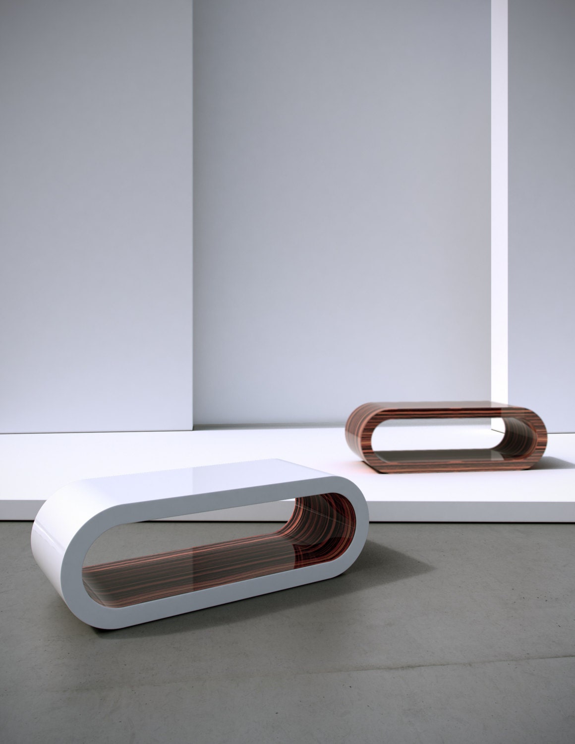 Burgundy Gloss Coffee Table Large Hoop | Etsy