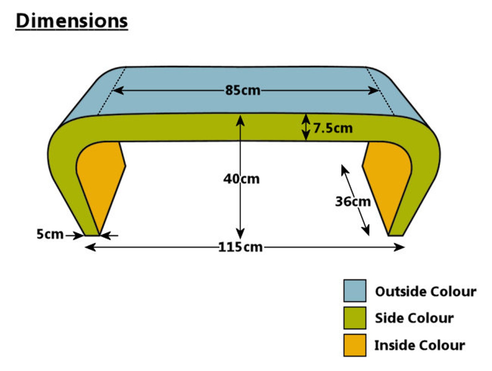 Red Gloss Coffee Table Wedge | Etsy