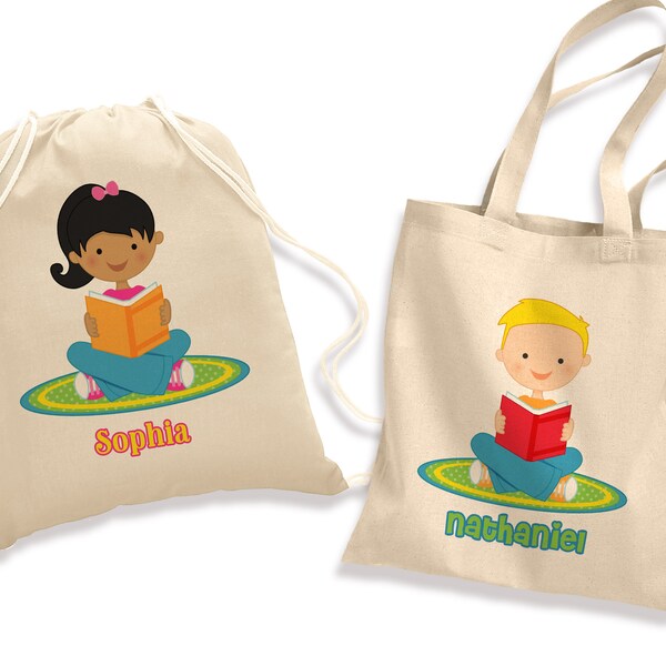 Kids Library Bag - Etsy