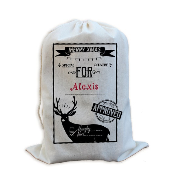 Personalized Santa Sack, Christmas Gift Bags, Santa Bags, Santa Sacks ...