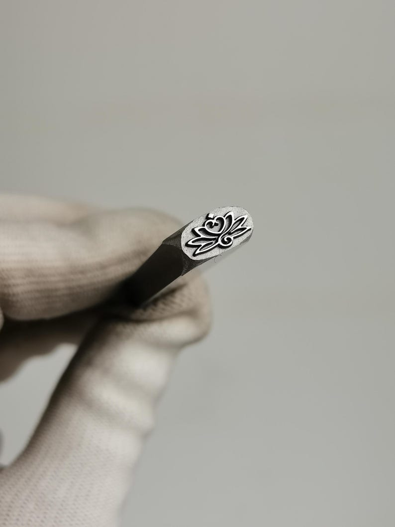 Lotus Metal Stamp, Birth Flower Steel Punch for Jewelry Making ...