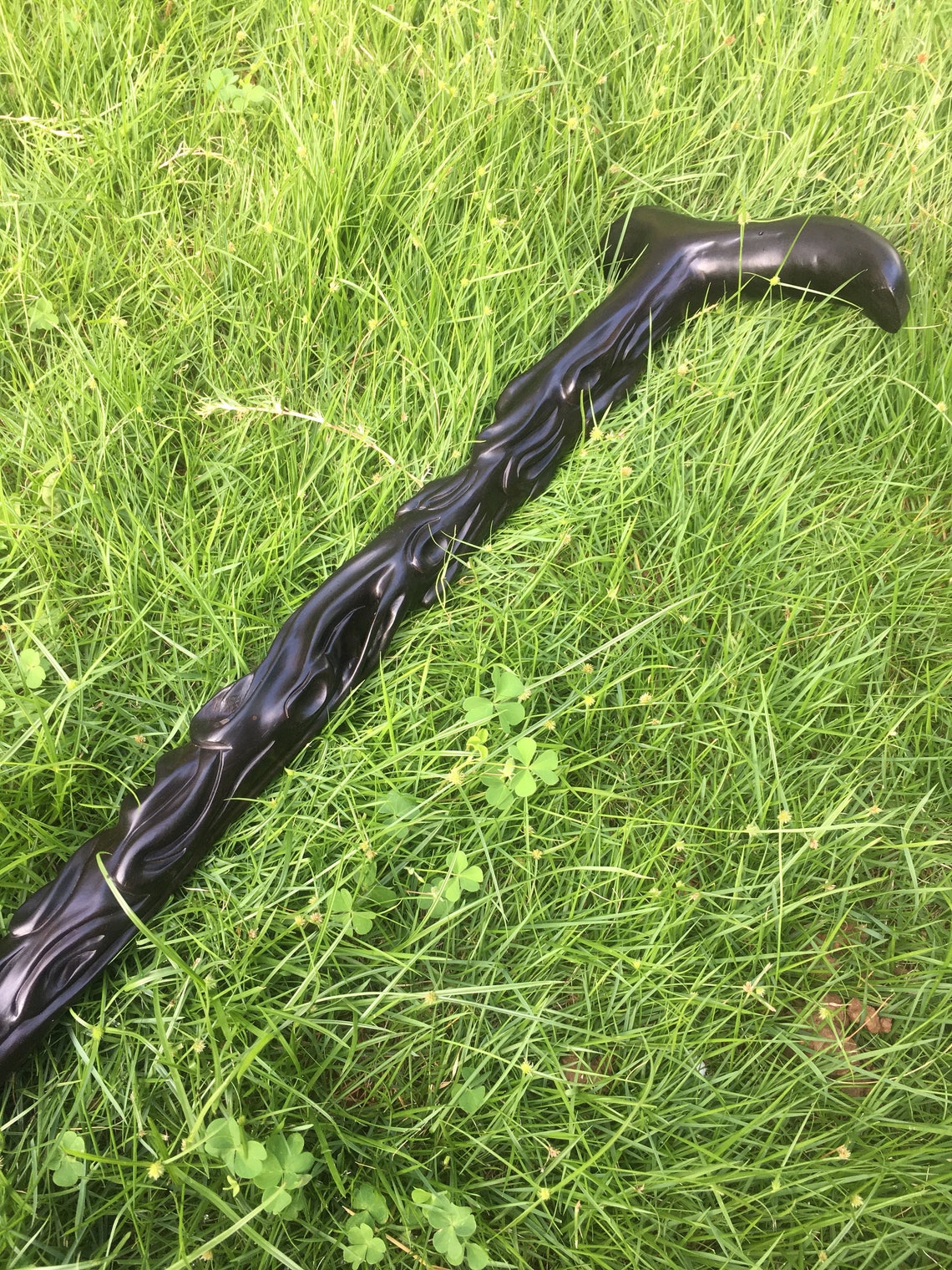 Twisted Walking Cane Ebony Walking Cane Handcrafted Walking Stick ...