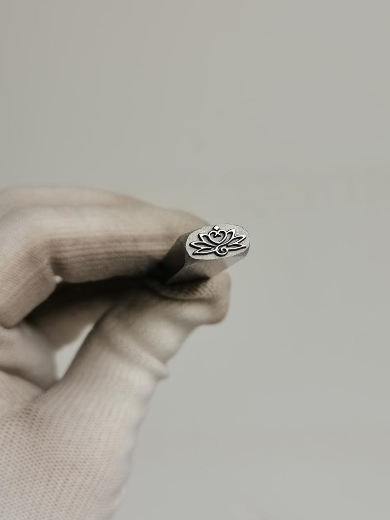 Lotus Metal Stamp, Birth Flower Steel Punch for Jewelry Making ...