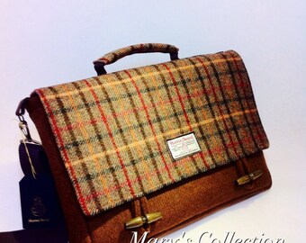 Handwoven Harris Tweed Pure Wool Designer Traditional Herringbone ...