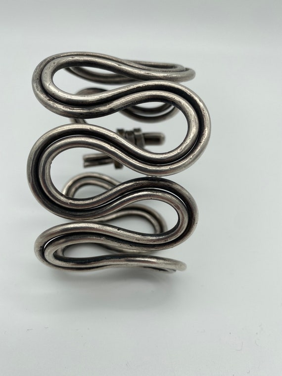 Heavy Antique Sterling Silver Indian Tribal Armlet Br… - Gem