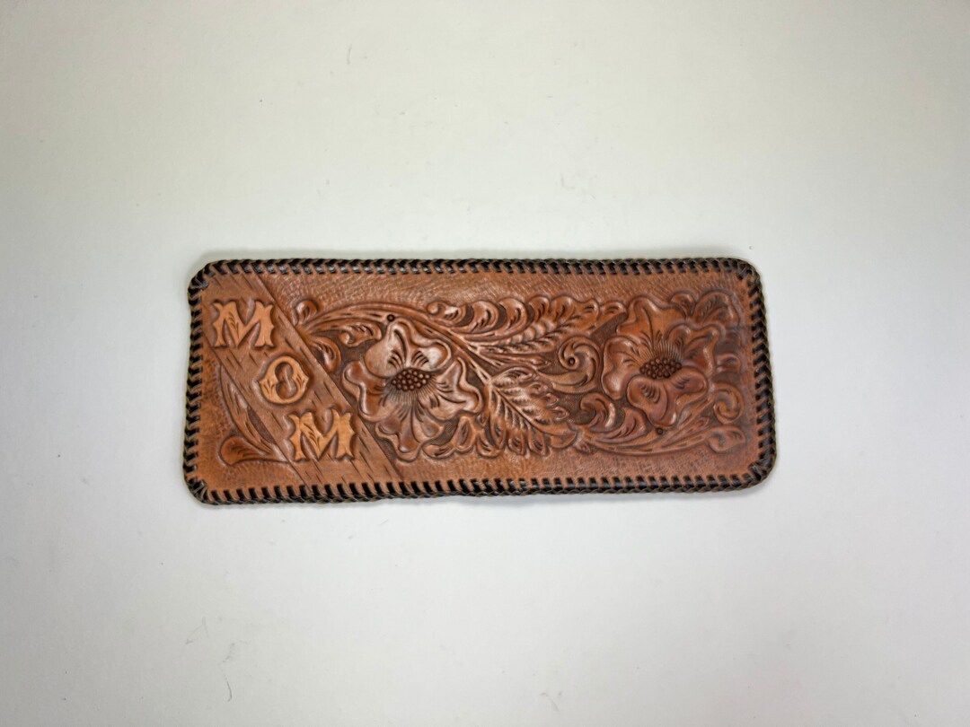 Vintage Ronald Mcintire Handmade Tooled Southwest Texas Leather ...