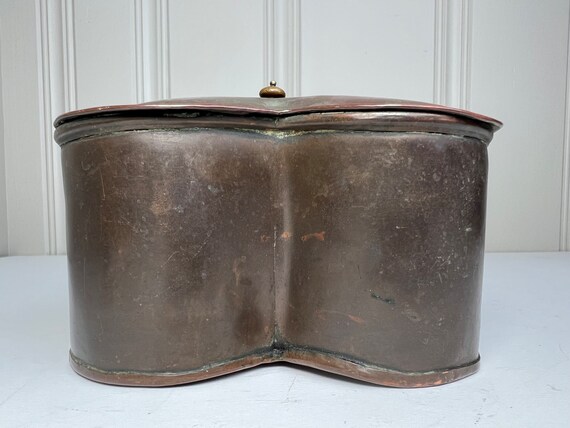 Antique hand made copper heart shaped treasure box, M… - Gem