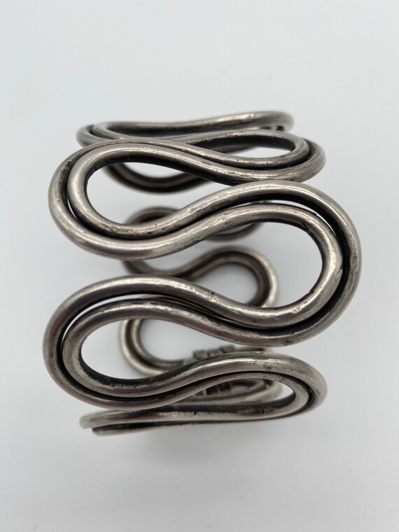 Heavy Antique Sterling Silver Indian Tribal Armlet Br… - Gem