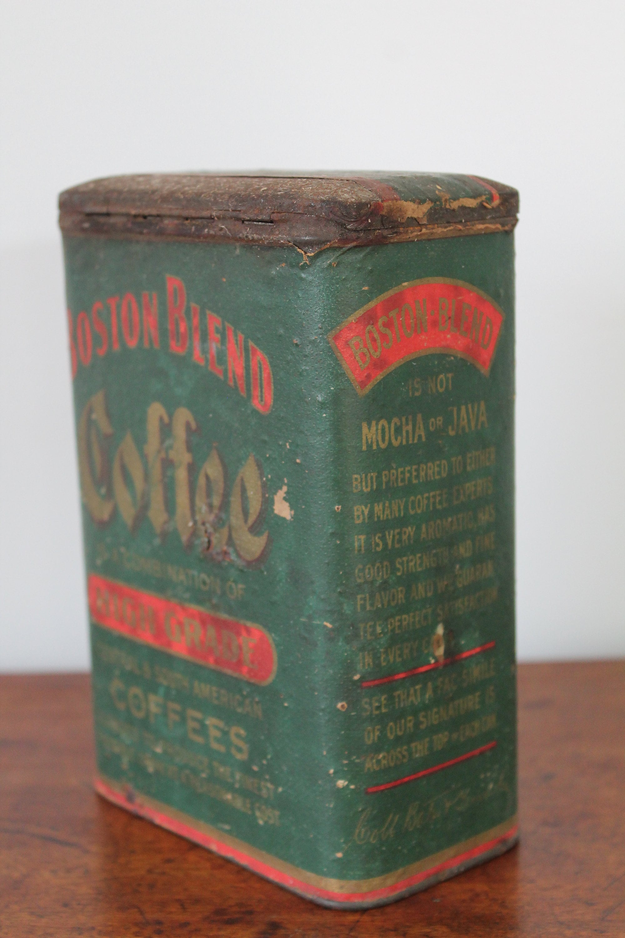Rare Antique Boston Blend Coffee Tin Sold by Cobb Bates & Yerxa Co ...