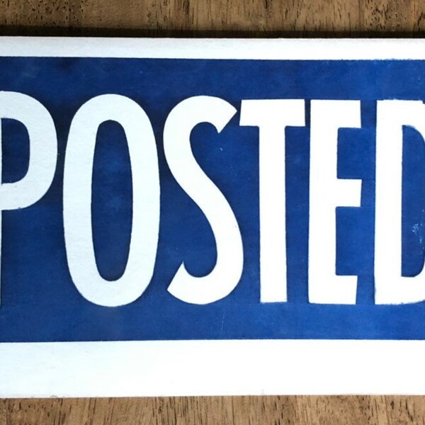 Posted Sign - Etsy