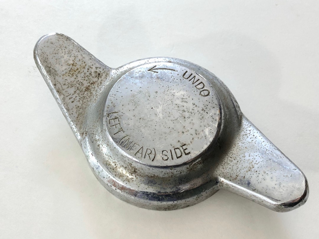 Vintage Chrome Wire Wheel Knock off Spinner Nut Left Near Side - Etsy