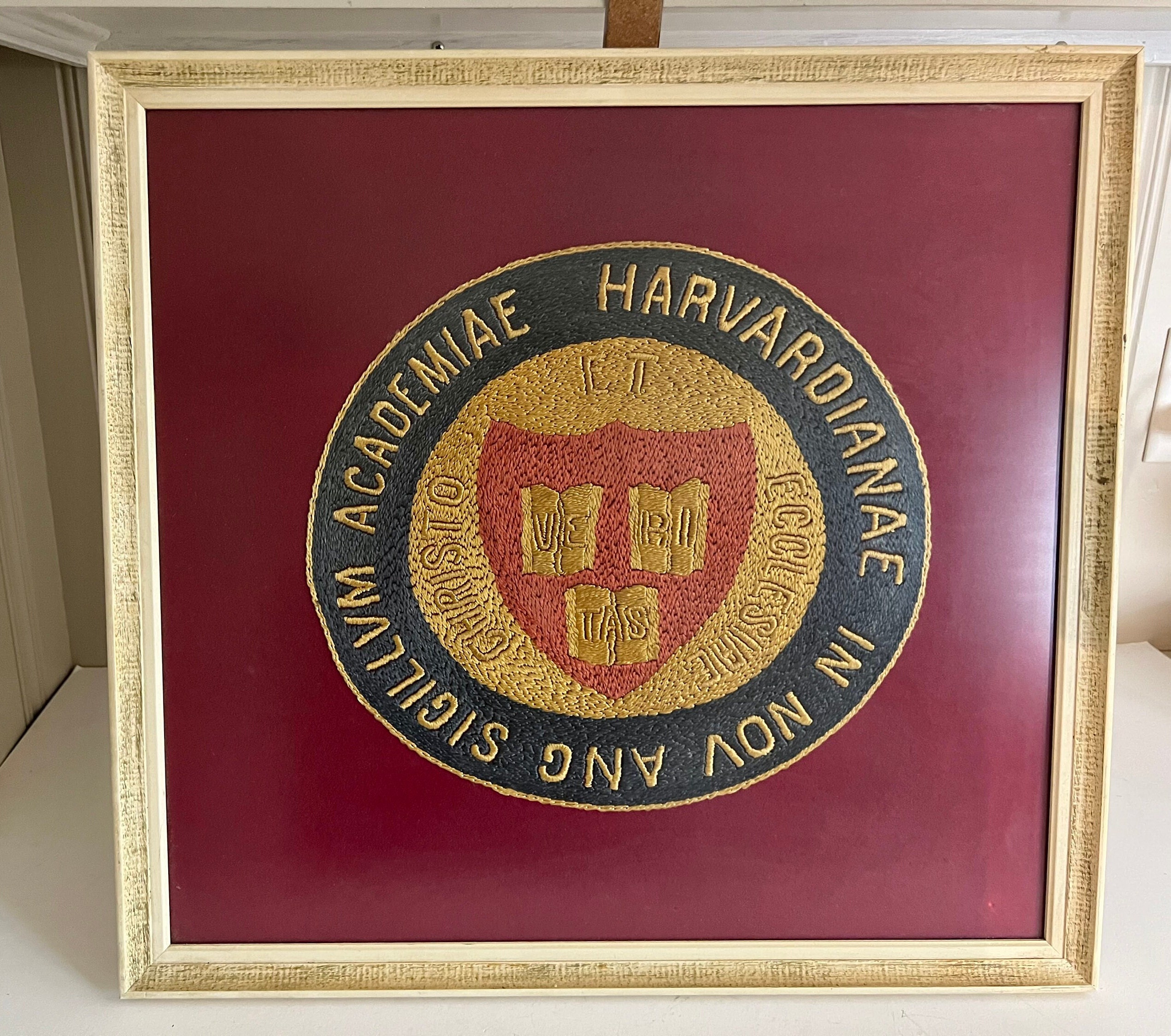 Vintage Harvard University Seal Embroidery Veritas Sigillvm Academiae ...